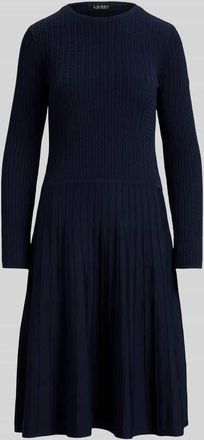 Lauren Ralph Lauren Strickkleid mit plissiertem Rocksaum