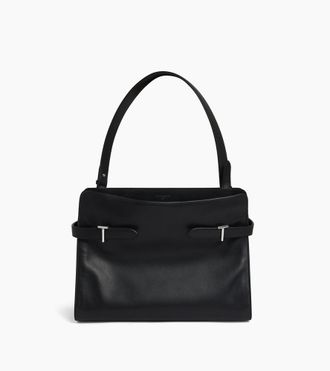 Le Tanneur Sac porté épaule grand modèle Emie en cuir lisse et nubuck