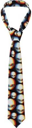 Generic Cravate Pour Hommes Motif Extraterrestre 3D Formelle Cravates Fine Cravates Homme Pour Accessoires F&ecirc;te Mariage