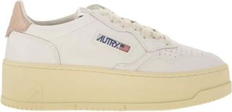 Autry Low-Top Sneaker - Medalist Platform - Leather Trainers - Gr. 37 (EU) - in Weiß - für Damen