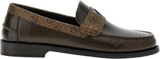 Guess Chaussures Homme Mocassin Cuir Rossio FMPROSFAL14, Logo marron, 40 EU