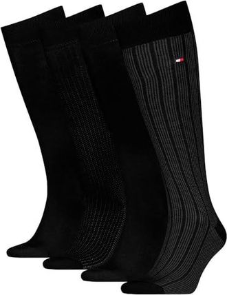 Tommy Hilfiger 8719965009202 TH MEN KNEEHIGH 4P TIN GIFTBOX, Noir, 43-46