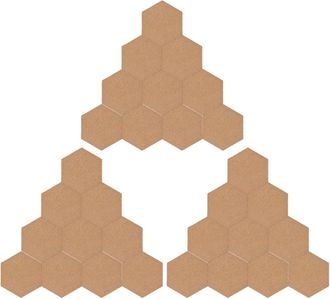 FOMIYES Selbstklebende Korkuntersetzer 30 St&uuml;ck Sechseckig 100mm Hitzebest&auml;ndig rutschfest mit 1mm Klebeschicht f&uuml;r Haushalt und B&uuml;ro als Getr&auml;nke und Tassenu