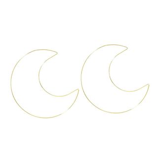 FOMIYES 2 St&uuml;ck Metall Traumf&auml;ngerring 25cm Mondform Selbstgemacht Rahmen f&uuml;r Hochzeit Weihnachten Wanddekoration