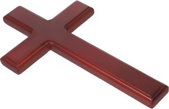 Cabilock Holz Gebetskreuz Für Taschengebete Sammelkreuz Dekoratives Kreuz Für Halloween Holzkreuz Mit Sockel Zum Verzieren