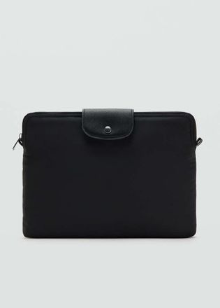 Mango Housse ordinateur portable nylon noir - Femme - Taille unique - MANGO