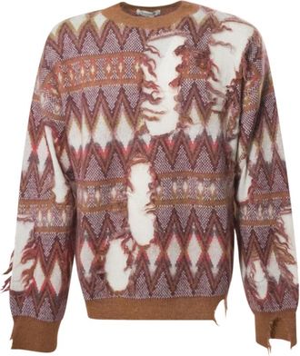 Laneus Herren, Strickwaren, Braun, MGröße