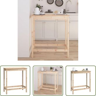 vidaXL vidaXL Massivholz Tisch - Bartisch 100x50x110 cm Massivholz Kiefer