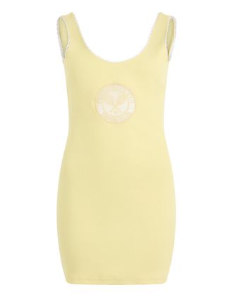 Philipp Plein Ribbed Tank Mini Dress Tennis Club