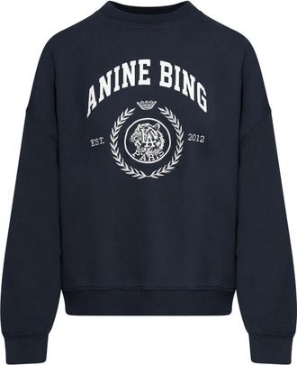 Anine Bing Miles Sweatshirt Collegiate - - Sweatshirts & Hoodies - Damen - Blau - XS