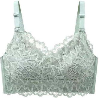 Generic Soutien-gorge &agrave; lacets pour femme 2026 avec couverture compl&egrave;te et soutien lat&eacute;ral am&eacute;liore la poitrine et cr&eacute;e un effet amincissant. Dos lisse, vert 