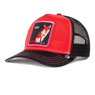 Goorin Brothers Trucker Cap Fox Trip Rot Schwarz, Size:OneSize