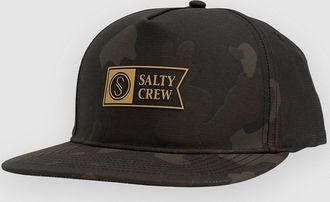 Salty Crew Apex Snapback Cap dark camo