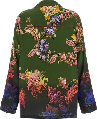 Etro Botanical Print Blouse - Green