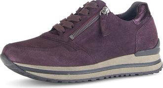 Gabor Damen Low-Top Sneaker, Frauen Halbschuhe,Freizeitschuhe,Turnschuhe,Laufschuhe,schn&uuml;rschuhe,schn&uuml;rer,bramble/Melanzana,44 EU / 9.5 UK