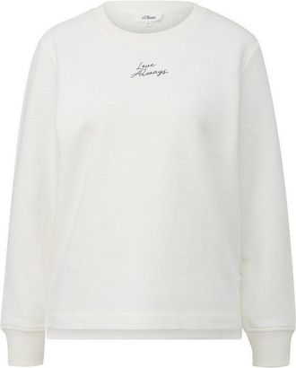 s.Oliver Sweatshirt Sweatshirt Sweatshirt mit Print im Relaxed Fit