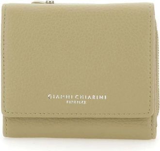 Gianni Chiarini Femme, Accessoires, Vert, Taille: ONE Size Grain Wallet