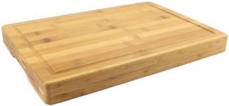 COOK CONCEPT Schneidebrett aus Bambus, 39cm x 28.2cm x 3.7cm, Braun