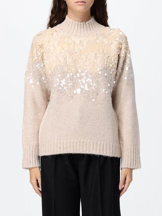 Liu Jo Pull &agrave; col montant en laine avec broderie de sequins