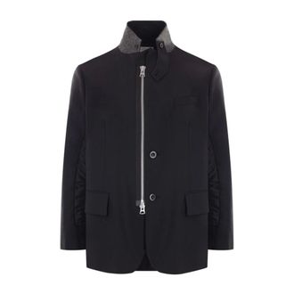 sacai Herren, Jacken, Schwarzk, MGr&ouml;&szlig;e