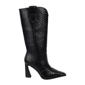 Alma En Pena Textured Heeled Boot - - Shoes - Damen - Schwarzk - 38 EU
