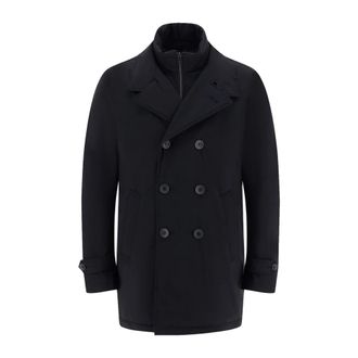 Herno Laminar Washington Peacoat - - Coats - Herren - Blau - 2XL
