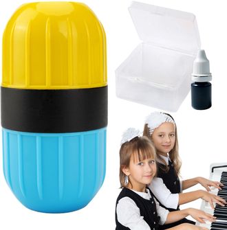 Generic Tabulatur-Stempelwerkzeug - Notenrolle mit Doppelkopfmarker | Kompakte und wiederverwendbare Lernhilfe zum Notenschreiben, ideal für den Musikunterric