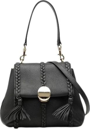 Chlo&eacute; Sac bandouli&egrave;re Pr&eacute;-aim&eacute; Penelope - Femme - Pre-owned - Noir - Taille: ONE Size