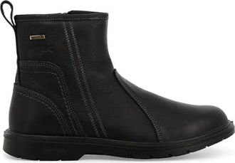 Melluso Bottines homme en cuir noir u15455z, Noir, 43 EU