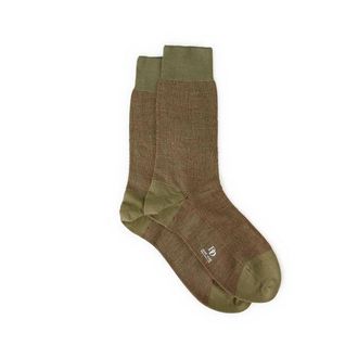 Doré Doré Goldene vergoldete - Wolldrucksocken - Kaki