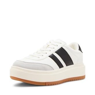 Madden Girl Baskets Navida pour Femme, Blanc/Noir, 40 EU