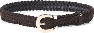 Aigner Geflochtener Gürtel aus Veloursleder