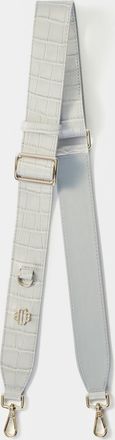 Maje Bandouli&egrave;re En Cuir Effet Croco - Gris - Maje