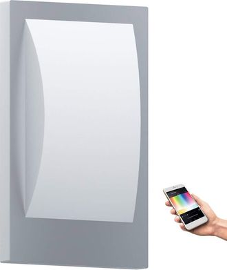 Eglo Eglo 33569 Wandleuchte Crosslink VERRES-C edelstahl, weiss L:18cm H:29cm dimmbar IP44 mit Connect Funktion