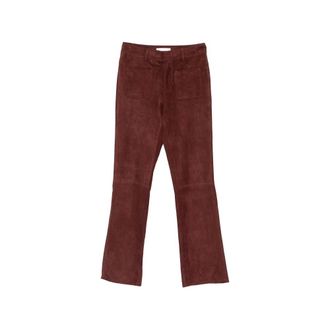 BA&SH Femme, Pantalons, Rouge, Taille: 38 FR Mossi Suede Pantalons
