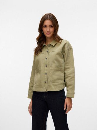 Vero Moda Jeansjacke VMJAMIE LS DENIM SHACKET MIX NOOS Baumwollmischung