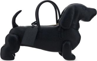 Thom Browne Kleine Dog Handtasche - Schwarz