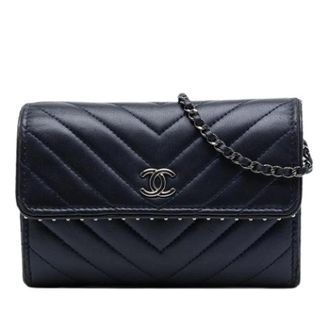 Chanel Pre-owned Wallet on Chain - Femme - Pre-owned - Bleu - Taille: ONE Size