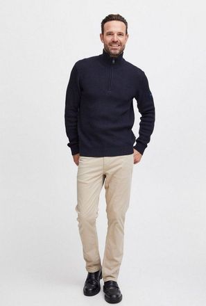 FQ1924 Strickpullover FQKyle Modischer Strickpullover mit Troyer Kragen