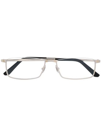Cartier Brille mit eckigem Gestell - Silber