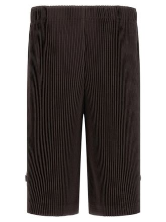 Homme Pliss&eacute; Issey Miyake Wear or Wrap Shorts - Black