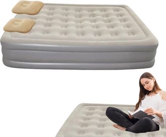 Generic Sch&auml;lbetten f&uuml;r Erwachsene, Zwillinge, automatisch, aufblasbare, tragbare Luftmatratze mit doppelter Faltung mit integrierter Pumpe f&uuml;r Camping im Fre