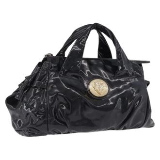 Gucci Pre-owned Lackleder Handtasche - - Pre-owned - Damen - Schwarzk - ONE SIZE