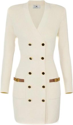 Elisabetta Franchi Robe Courte - Blanc