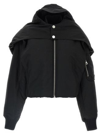 Jean Paul Gaultier Womens Black Polyethylene Bomber Clothing