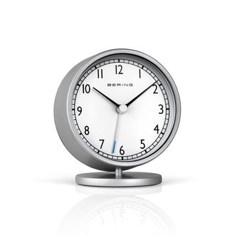 Bering Damen und Herren Alarmclock Quarz Movement - Home Decor Collection mit Kunststoff Glas 90096-245R, Wei&szlig;