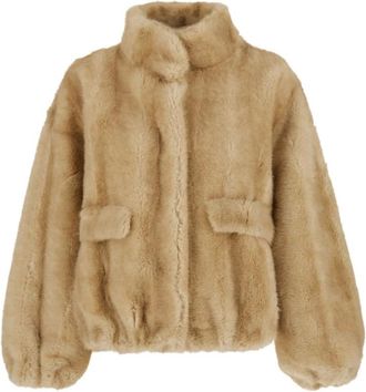 Apparis Bomber Iris - Femme - Vestes - Beige - Taille: 38 FR