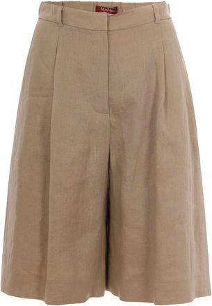 Max Mara Femme, Shorts, Beige, Taille: 38 FR Caravan Bermuda
