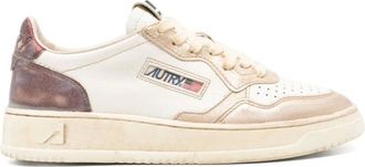 Autry Femme, Chaussures, Beige, Taille: 38 EU Medalist Low Super Vintage