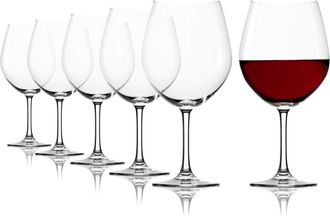 St&ouml;lzle Burgundergl&auml;ser Classic 6er-Set 770 ml - Elegante Rotweingl&auml;ser ideal f&uuml;r Burgunder - Edler Rotweinballon aus Kristallglas f&uuml;r optimale Aromaentfaltun